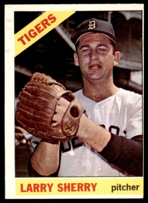 1966 Topps Baseball Card Larry Sherry L Detroit Tigers #289 | eBay