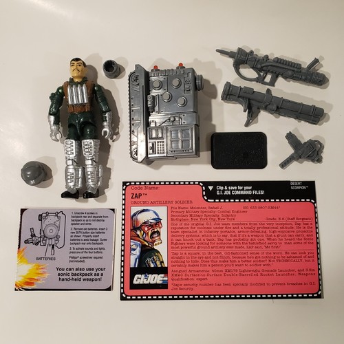 Hasbro 1991 GI Joe Super Sonic Fighters Zap Action Figure 3.75" VTG ...