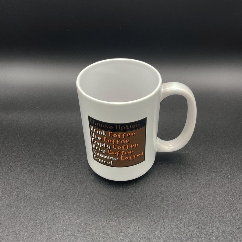 OSRS Coffee Mug, OSRS Coffee Menu Mug, Old School RuneScape Coffee Mug ...