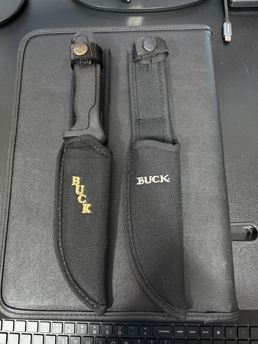 Buck knives 650 Nighthawk with two nylon sheaths Preowned Excellent ...