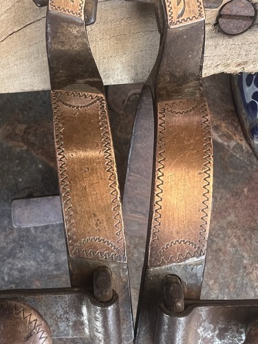 Vintage Kids Spurs Handmade Engraved Small Scale Cowboy Ranch Decor | eBay