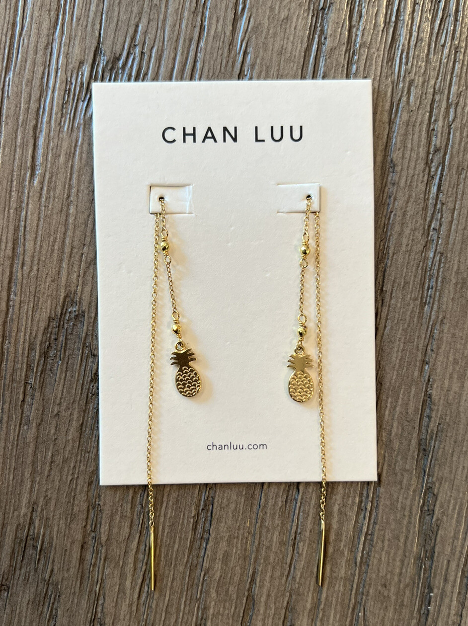 New Authentic Chan Luu Pineapple Thread Thru Earrings | eBay