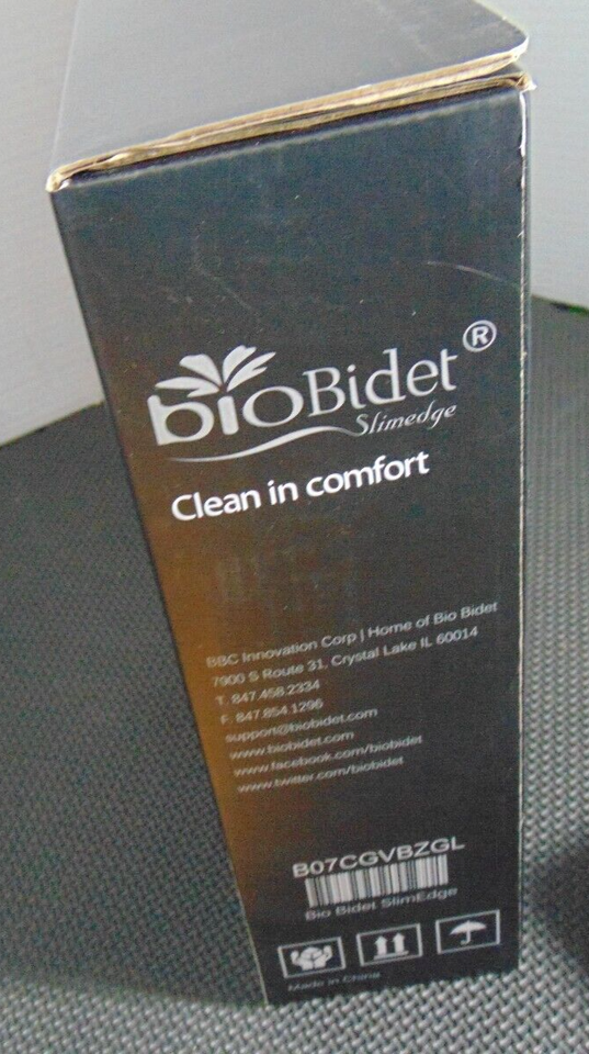 Bio Bidet SlimEdge New Simple Bidet Toilet Attachment In White w/ Dual ...