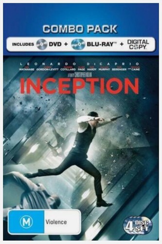 SEALED Inception *No GST* (Blu-ray + DVD + Digital, 2010, 4 Disc Set ...