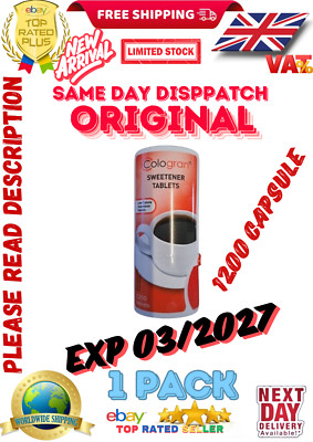 Cologran Sweetener Low Calorie Tablets 72g - 1200 Tablets EXP 03/ 2027 ...