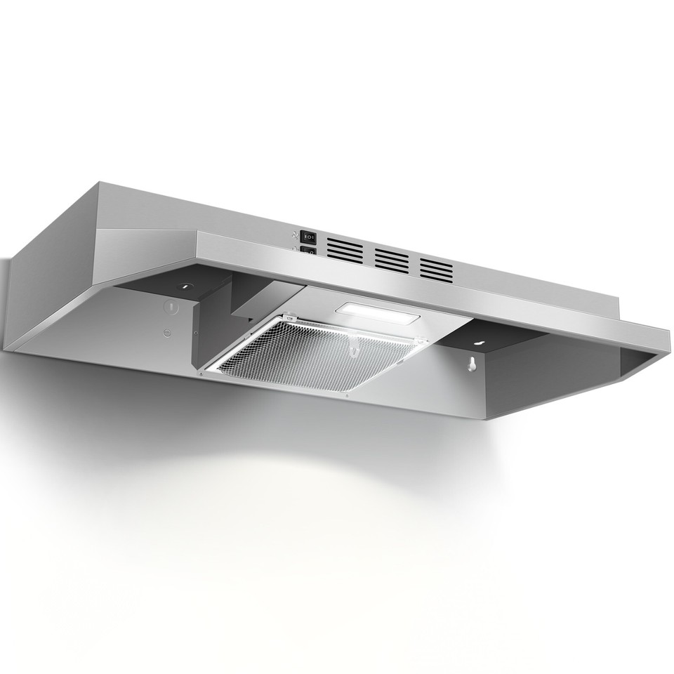 36inch Under Cabinet Range Hood Kitchen Cooking Fan 280CFM w/LED ...
