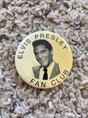 Vintage 1970s Elvis Presley Fan Club Pinback Pin | eBay