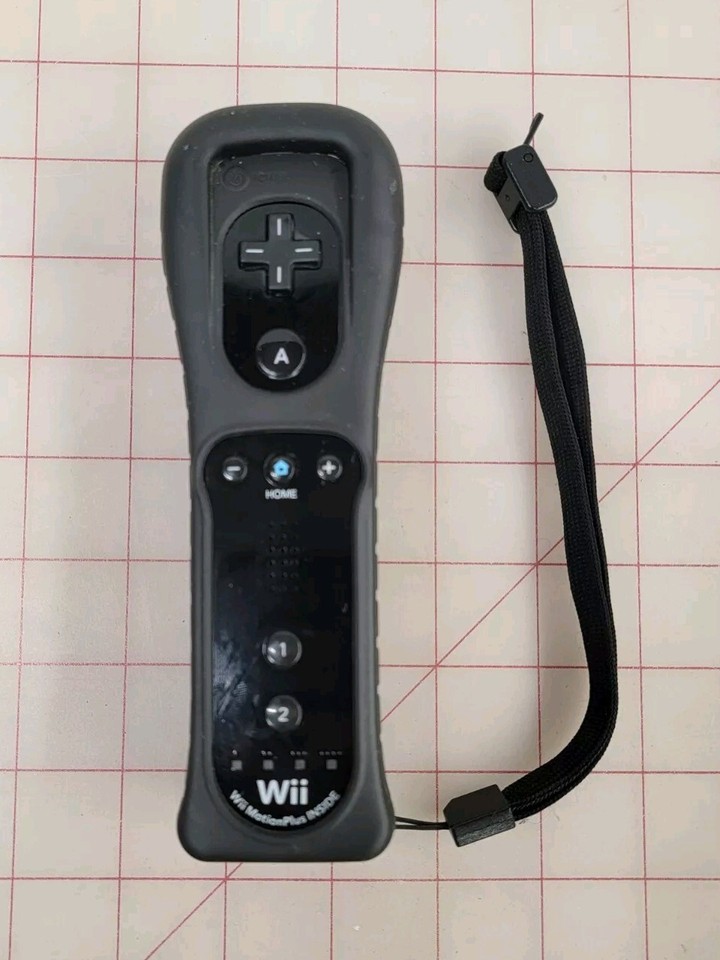 Official Nintendo Wiimote Motion Plus Controller Black RVL-036 Wii ...