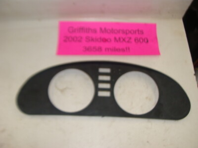 2002 SKI DOO MXZ 600 zx 500 dash panel console board cover gauge bezel ...