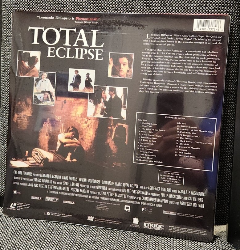 "Total Eclipse" Widescreen Laserdisc LD - Leonardo DiCaprio | eBay