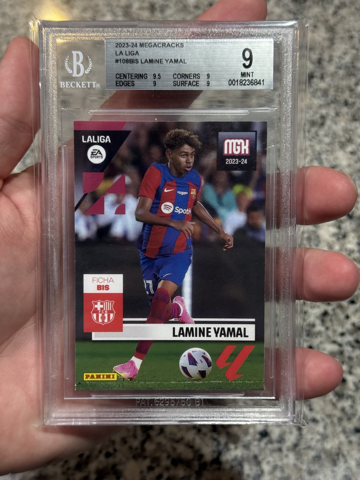 2023 Panini Megacracks La Liga Lamine Yamal #108Bis BGS 9 | eBay