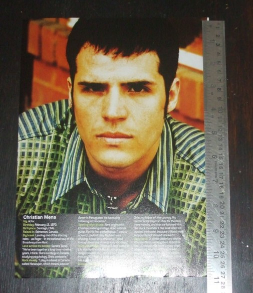 Christian Mena | Johnny Zander original ONE magazine clipping page ...