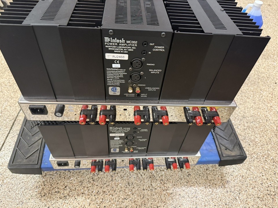mcintosh mc 352 amplifier Stereo/mono Switchable 350/700wpc 1 Unit ...