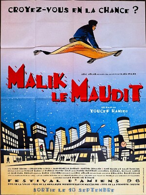 Affiche cinéma MALIK LE MAUDIT 120x160cm Poster / Youcef Hamidi / Samir ...