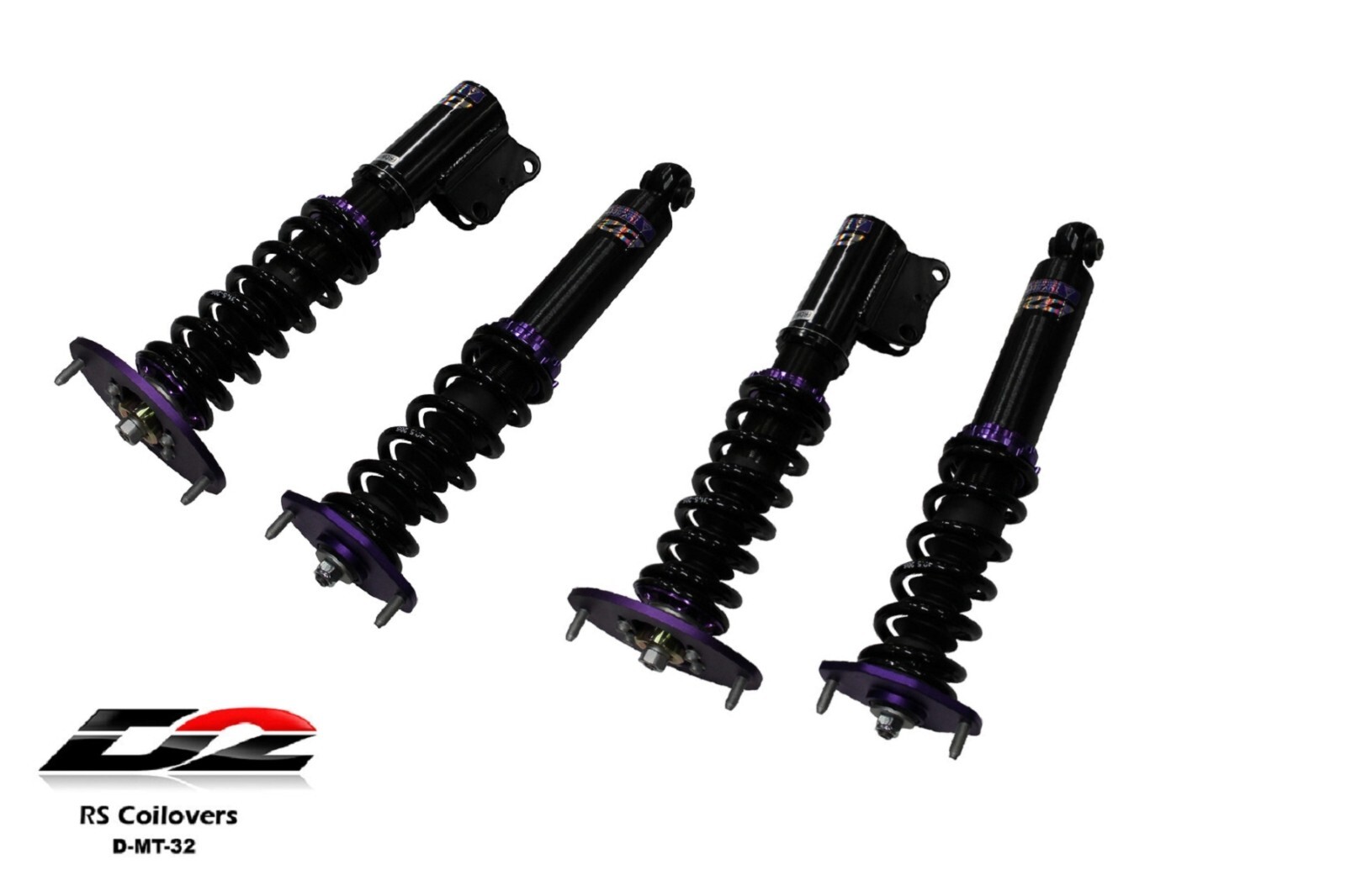 D2 Racing RS Coilovers 36-step Adjustable Shock For 93-96 Mirage D-MT ...