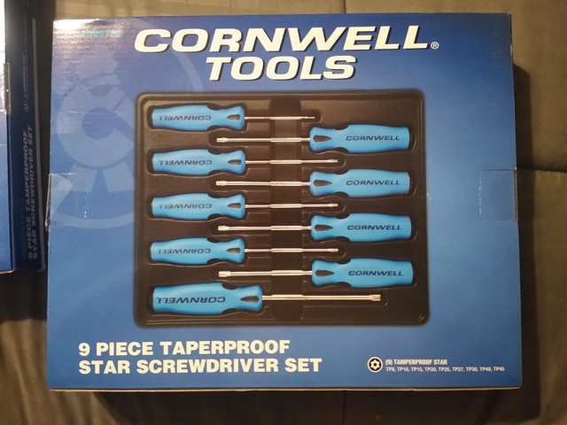 Cornwell tools 9pc. Tamperproof Star Screwdriver Set (Green) CSD89TPSG ...
