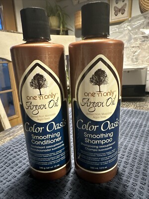 ONE N ONLY COLOR OASIS ARGAN OIL SMOOTHING SHAMPOO &CONDITIONER 12 OZ ...
