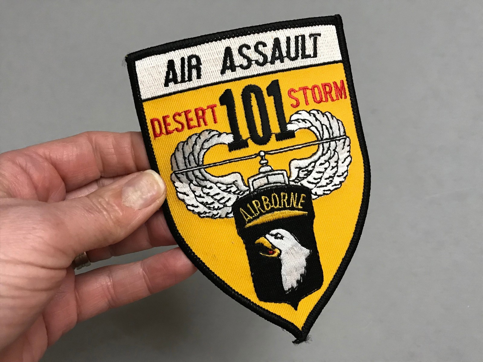 Airborne Desert Storm Air Assault patch, military patch, patch with ...