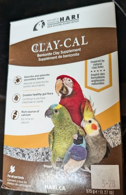 Hari Hagen Clay-Cal Bentonite Clay Bird Supplement for All Birds, Bird ...