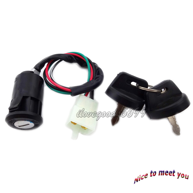 Ignition Key Switch For Eton Viper Sierra Impuls Rascal 50cc 70cc 90cc ...