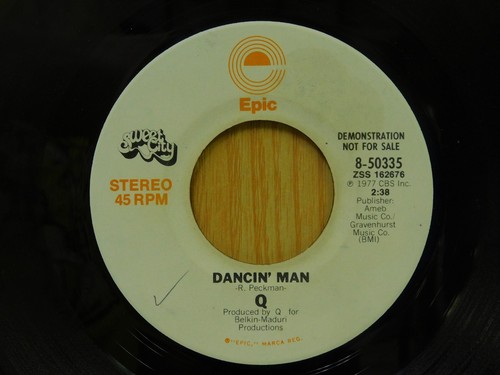 Q DJ 45 Dancin Man stereo bw mono on Epic | eBay