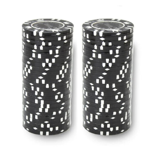 50 Black $100 Coin Inlay Poker Chips - Buy 2, Get 1 Free - Mix & Match ...