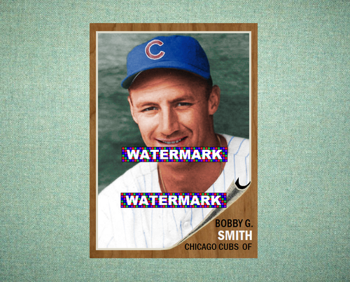 Bobby Gene Smith Chicago Cubs 1962 Style Custom Baseball Art Card | eBay