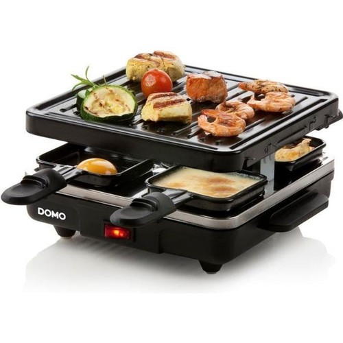 DOMO DO9147G Noir Appareil à Raclette Grill just us - 4 personnes ...