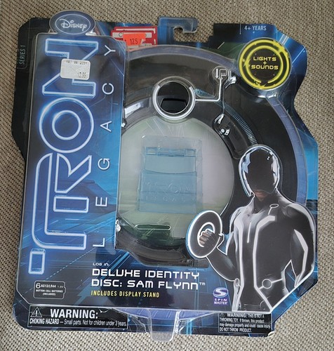 1 NEW Tron Legacy Deluxe Identity Disc Sam Flynn Spin Master 2010 ...