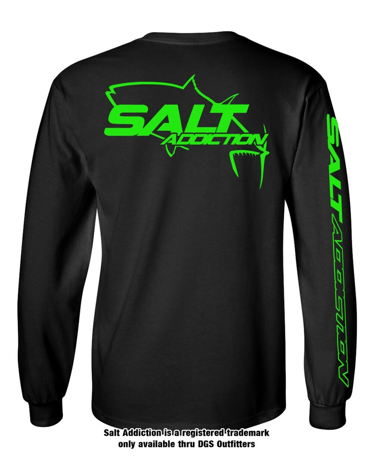 Salt Addiction t shirt long sleeve saltwater fishing apparel Tuna life ...