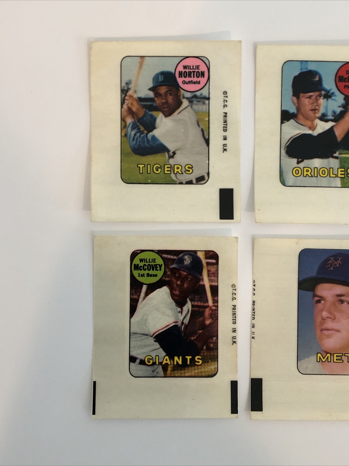 1969 Topps Baseball Decal Lot of 6 B2-19 | eBay