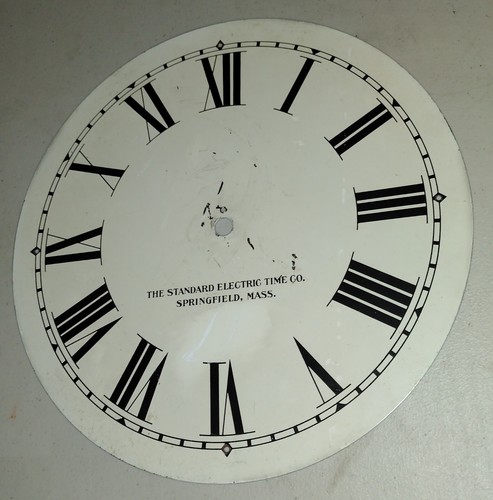 AMERICAN CLOCK DIAL 12 1/2" DIAMETER STANDARD ELECTRIC TIME CO ...