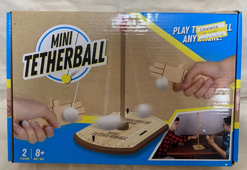 Table Top Mini Tetherball Game Wood by Buffalo Games Ages 8+ NEW OPEN ...