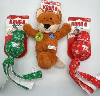 3PC KongWild Knots Fox & Holiday Wubba SET ~ NKR14 & HD1D143 ~ NWT ...