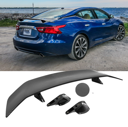 46" GT-Style Carbon Fiber Look Rear Trunk Spoiler Wing Racing For ...