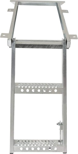 2 Rungs Pull-Out Trailer Step Ladder Folding Truck Steps Bolt-on for ...