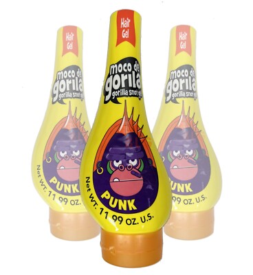 Gorilla Hair Styling Gel PUNK Extra Max Hold Wet Look Moco De Gorila ...