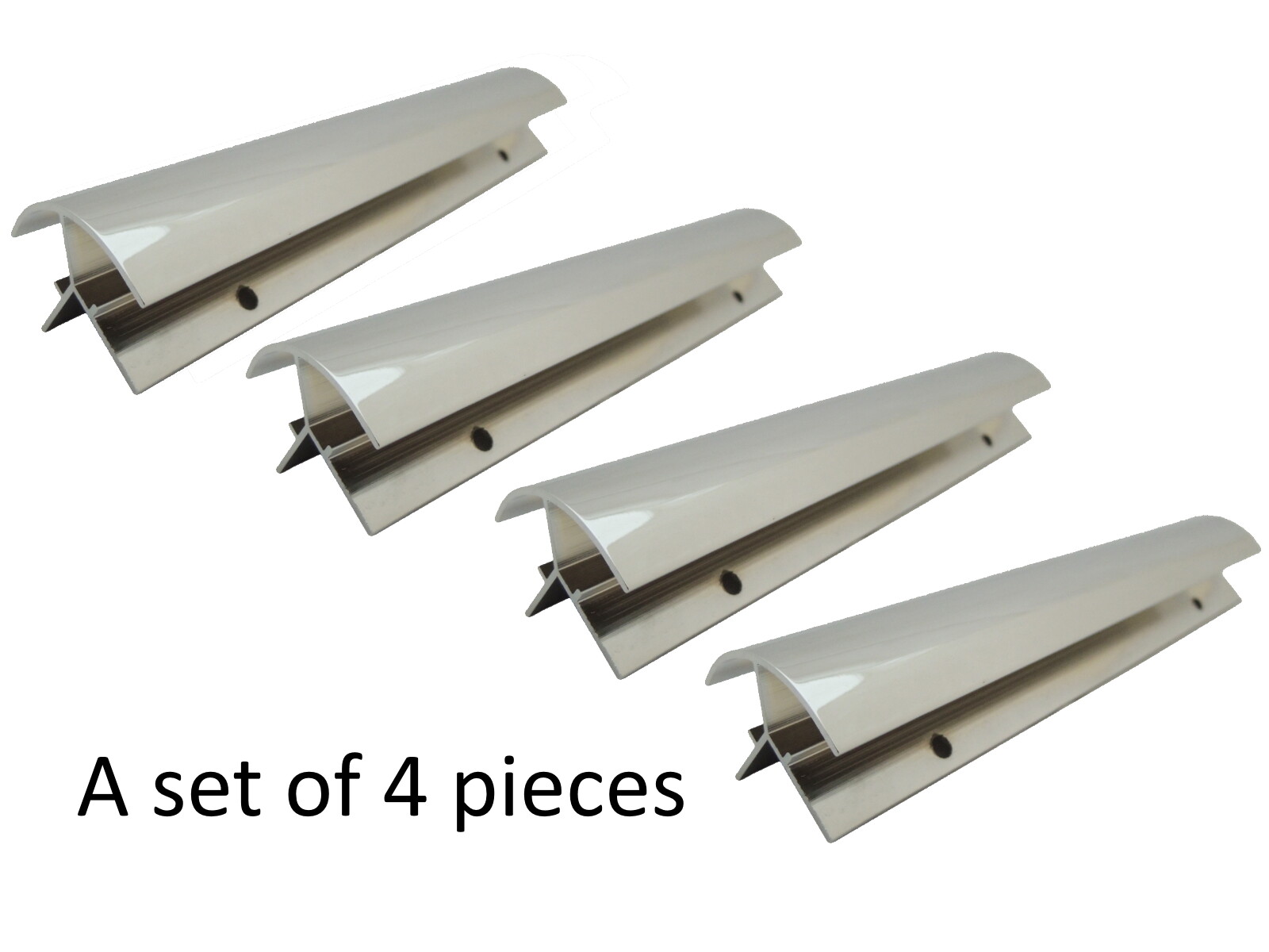 Pool Table Plated Aluminum Apron Mitre set of 4 pieces | eBay