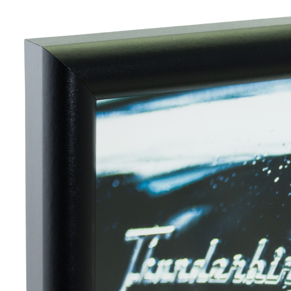 .75" Black Rounded Picture Frame, Modern Wall or Tabletop Display ...