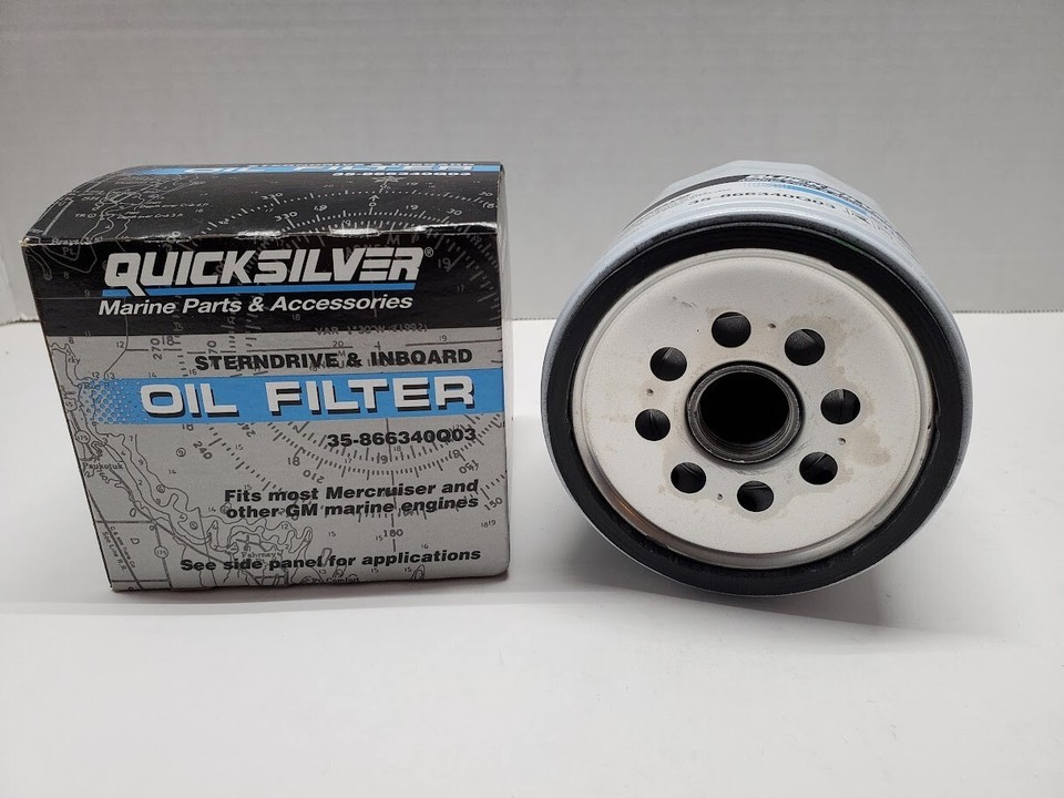 New Quicksilver Marine Boat Sterndrive & Inboard Oil Filter OEM 35 ...