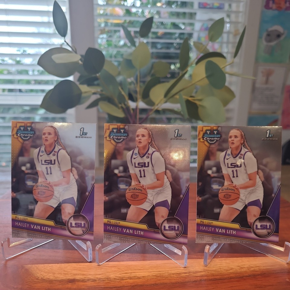 2024 Haley Van Lith Rookie RC 1st Bowman Chrome University #25 LSU TCU ...