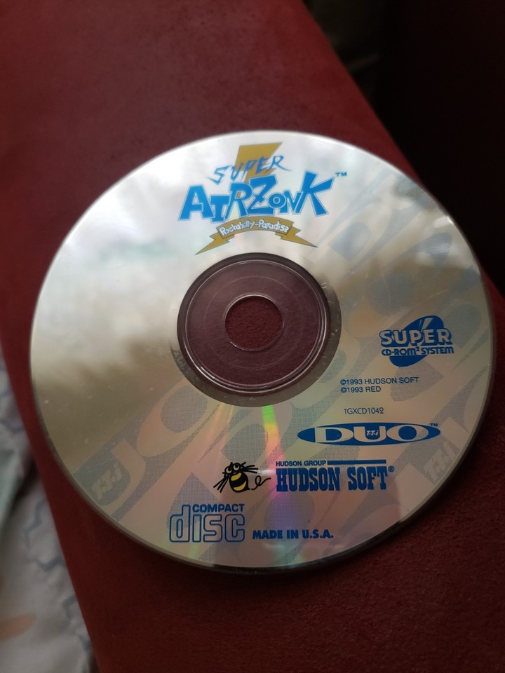 Turbo Grafx 16 console, CD - Gaming System Super Air Zonk Beyond ...