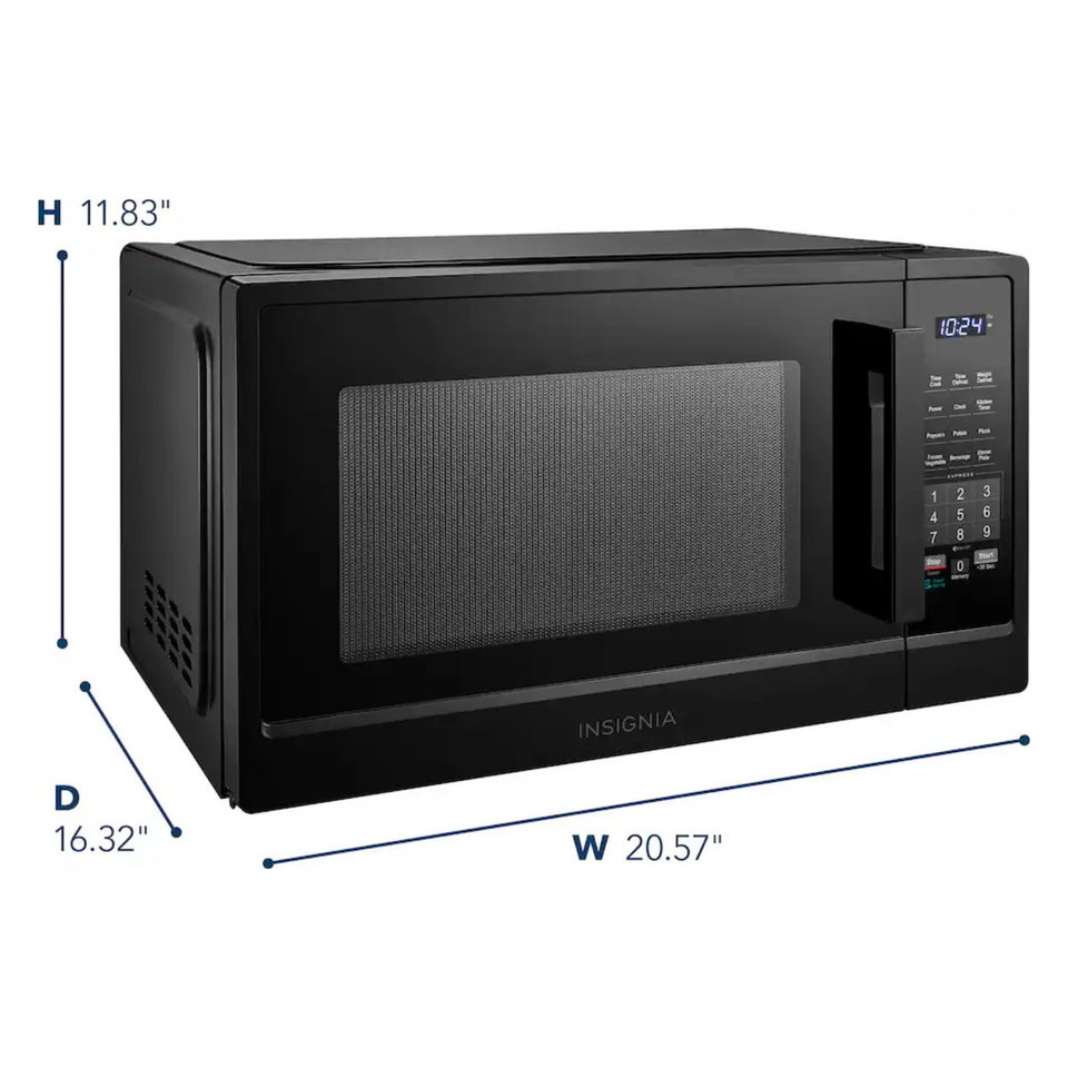 Insignia - 1.1 Cu. Ft. Countertop Microwave - Black | eBay