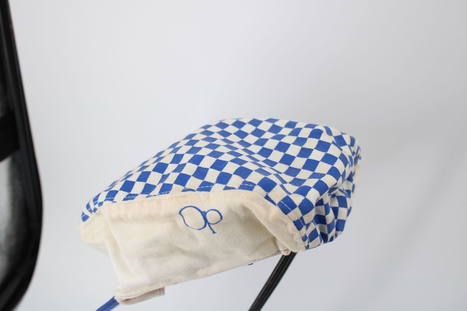 Ocean Pacific Blue Check Cap OP Vintage 1980s Newsboy Cabbie 94198 ...
