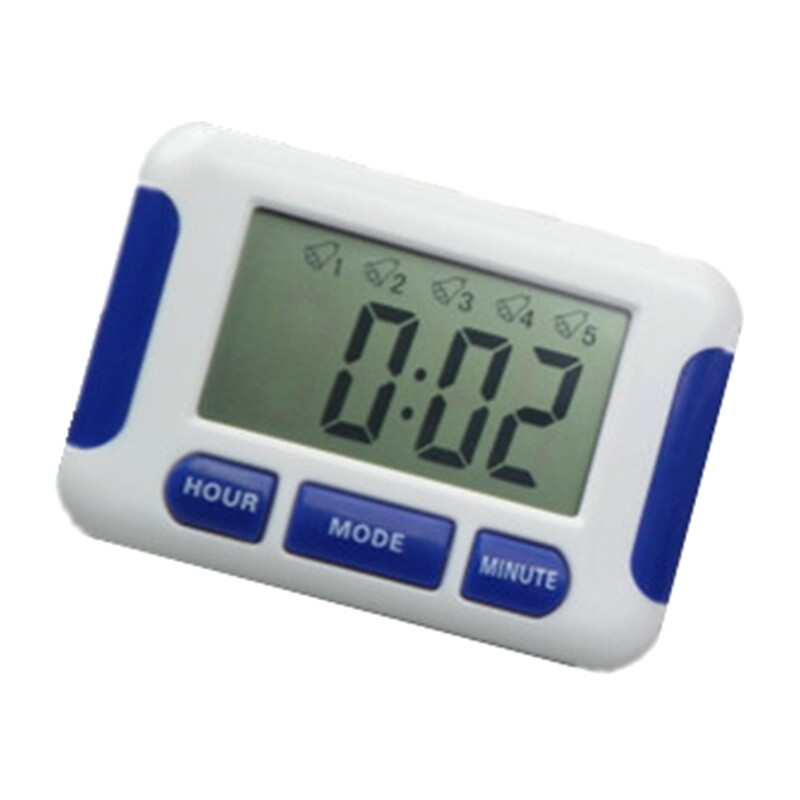 Countdown Timer 5 Channel Electric Digital LCD-Display Timer Alarm ...