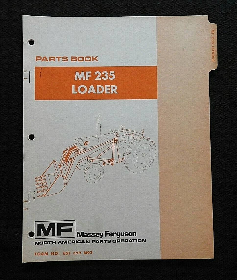 MASSEY FERGUSON 95 Loader Parts Manual Catalog Book, 42% OFF