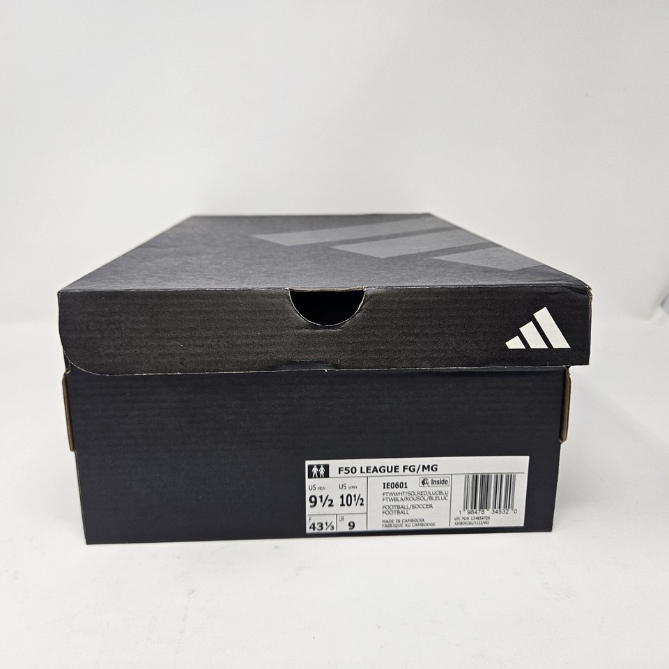 Adidas F50 League FG/MG Soccer Cleats 'White/Red/Blue' / IE0601 / All ...