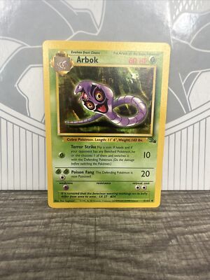 Arbok 31/62 - Pokémon TCG - Fossil - Light Play. | eBay