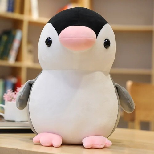 Penguin Gray 10 Inch Stuffed Animal Plush Toys Toddler Fluffy Dolls ...