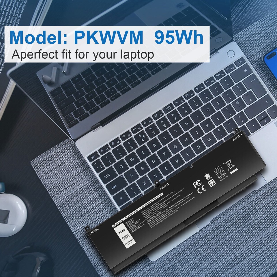 PKWVM Battery for Dell Precision 7550 7750 7560 7760 C903V 447VR CR72X ...